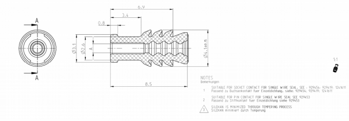 TE Connectivity AMP Connector Atomotive MQS Wire Seal Cavity Plug ...