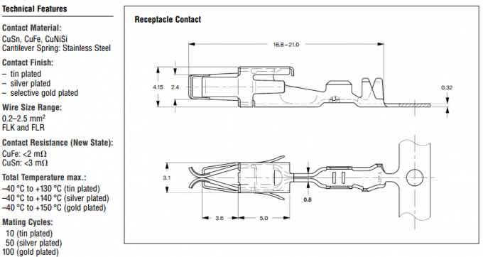 TE Connectivity AMP Connector Terminal Receptacle Contacts 927771 ...