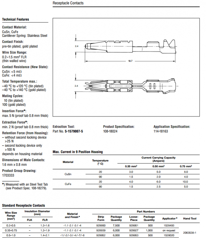 TE Connectivity AMP Connector Wire to Wire Ternimal AMP Timer Tab ...