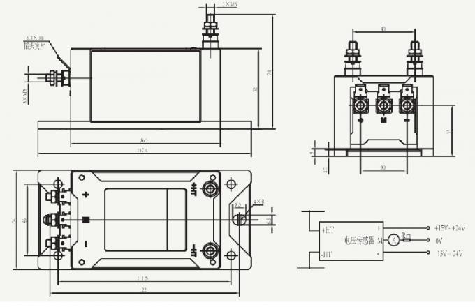 2000VA Magnetic Modulation Voltage Measuring Sensor